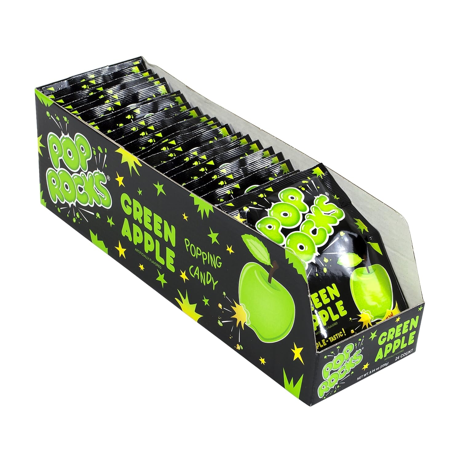 Pop Rocks Green Apple 24 count | Long Island Candy Factory