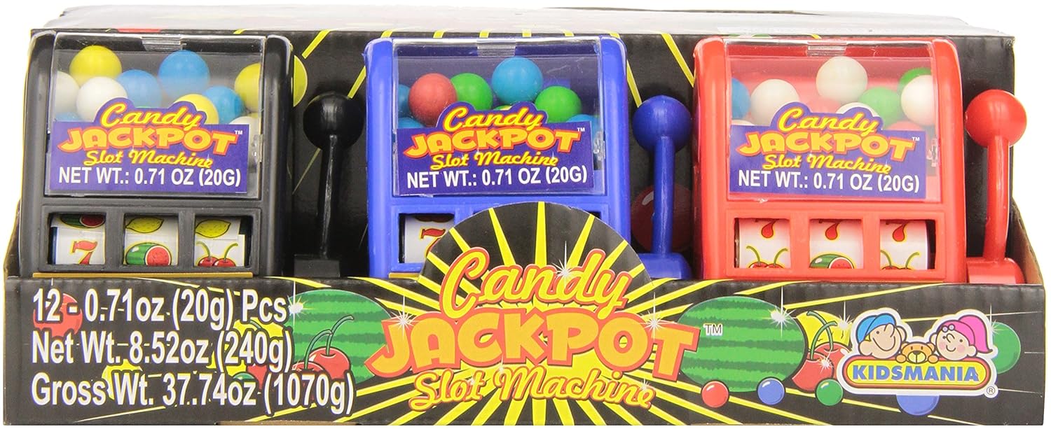 Kidsmania Jackpot Slot Machine 12 count | Long Island Candy Factory