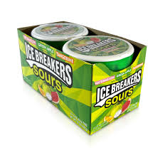 Ice Breakers Sours Assorted Fruit 8 Count 1.5 Ounce Tins Tray | Long ...