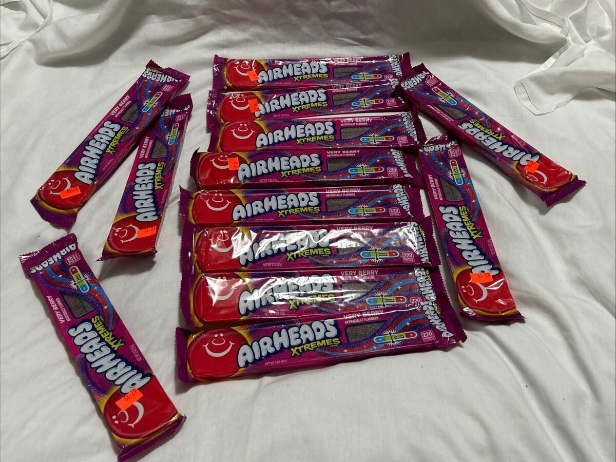Airheads Extremes 18 Ct 2 Oz Very Berry Special Edition Flavor Tray ...