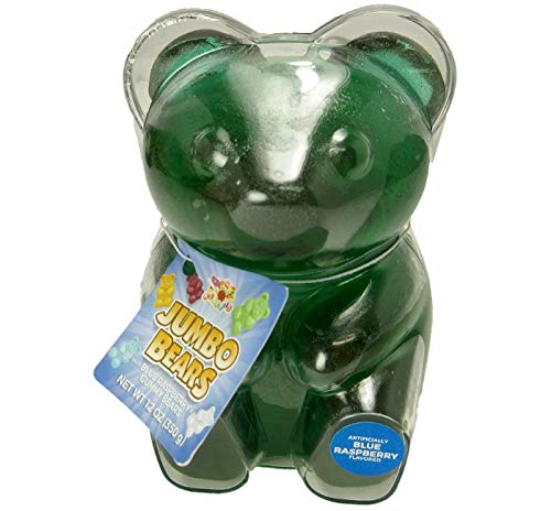 Big Bite Jumbo Blue Raspberry Flavored Gummy Bear 12oz 4" | Long Island ...