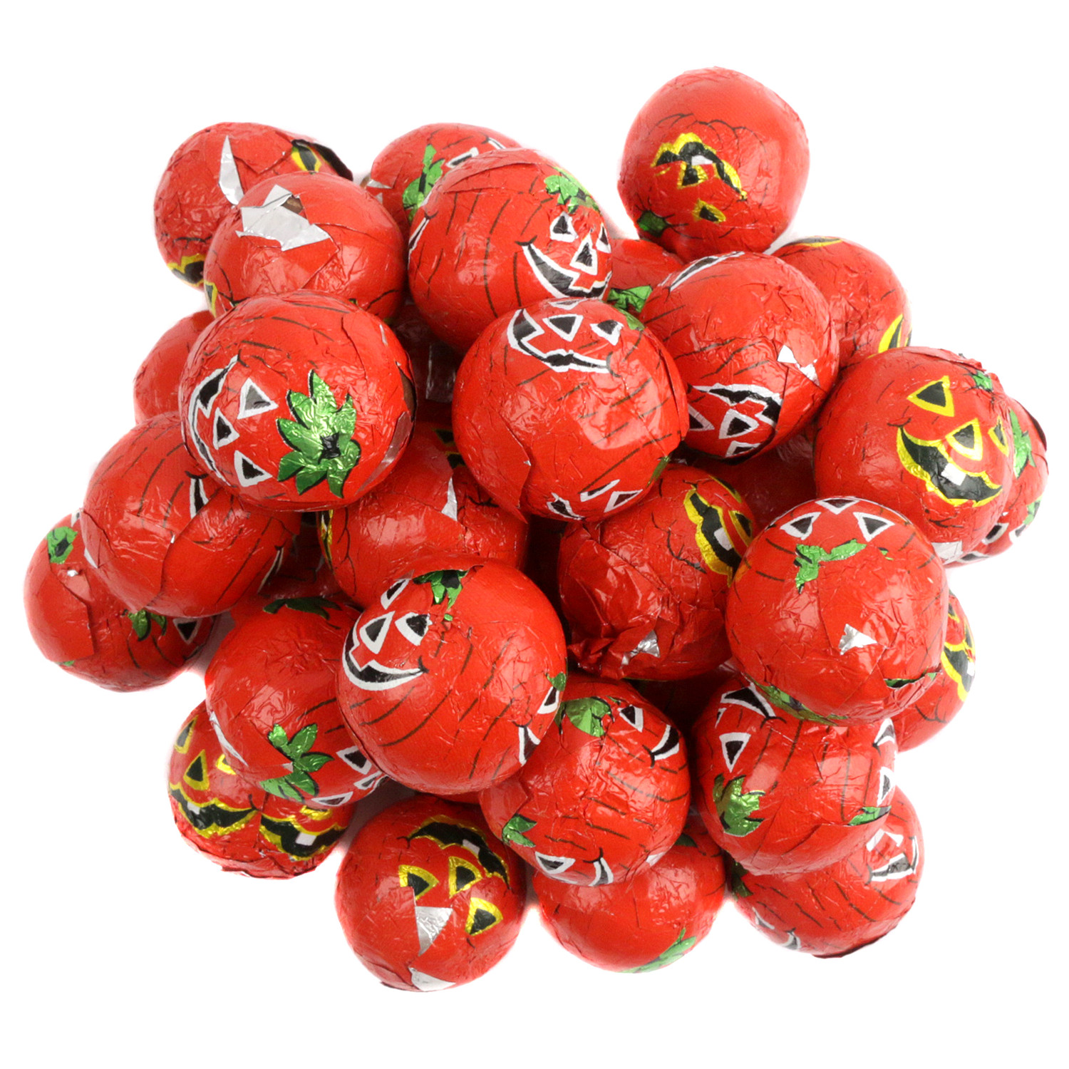 Madelaine Halloween Chocolate Foil Crispy Balls Jack O Lantern 2.5 lb ...