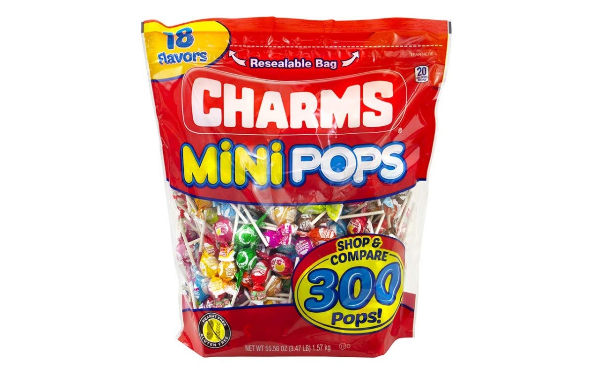 Charms Mini Pop Lollipop Pops 18 Flavor 300 ct | Long Island Candy Factory